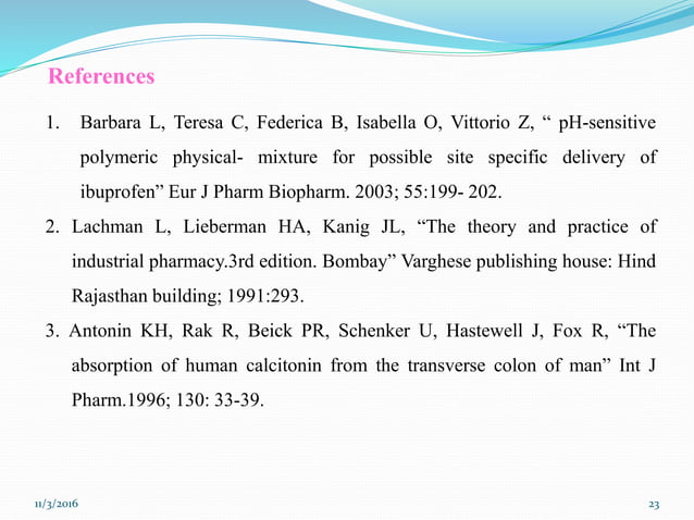 Colon specific drug delivery system approaches and application | PPT