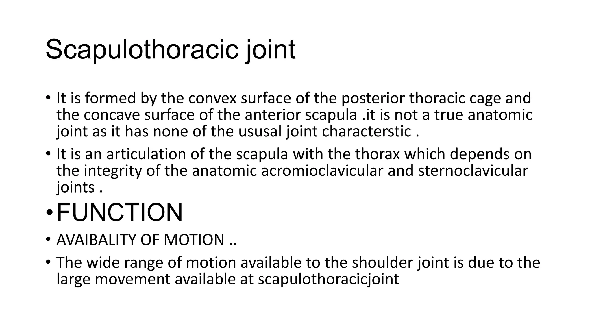 The scapula | PPTX