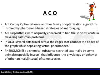 ant colony algorithm | PPTX