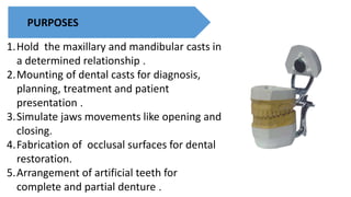 Dental articulators | PPTX