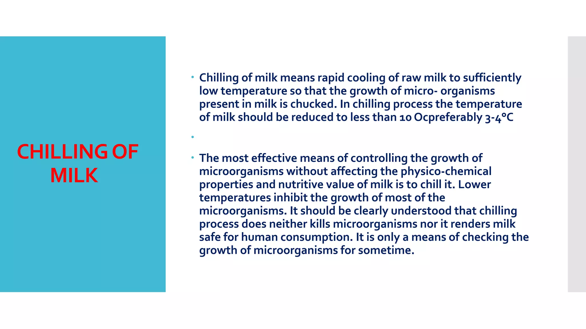 Dairy technology, reception of milk , machinary used during reception ...