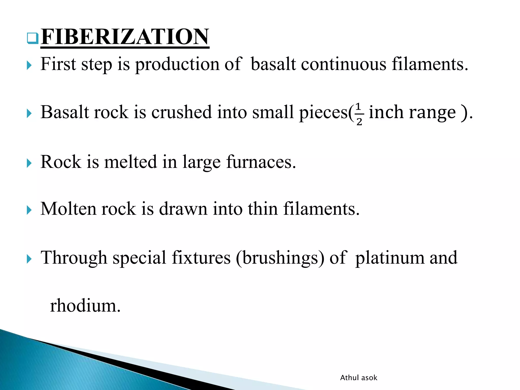 Seminar basalt fiber rebars | PPTX