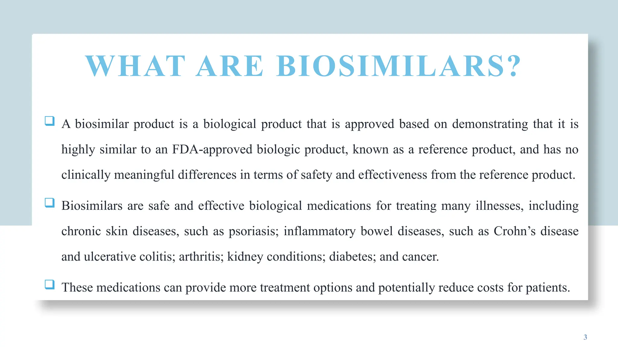 General overview on Biosimilars Drug Products | PPTX | Pharmaceutical ...