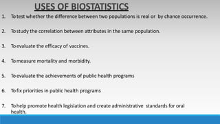 scope and need of biostatics | PPT