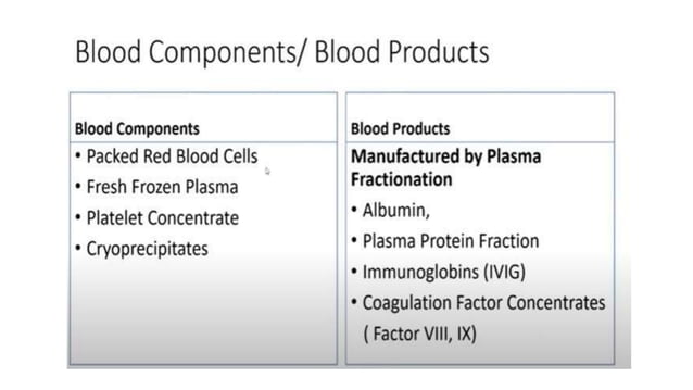 seminar Blood components.pptx | Free Download