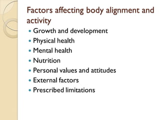 body mechanics and transfer techniques | PDF