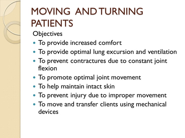 body mechanics and transfer techniques | PDF
