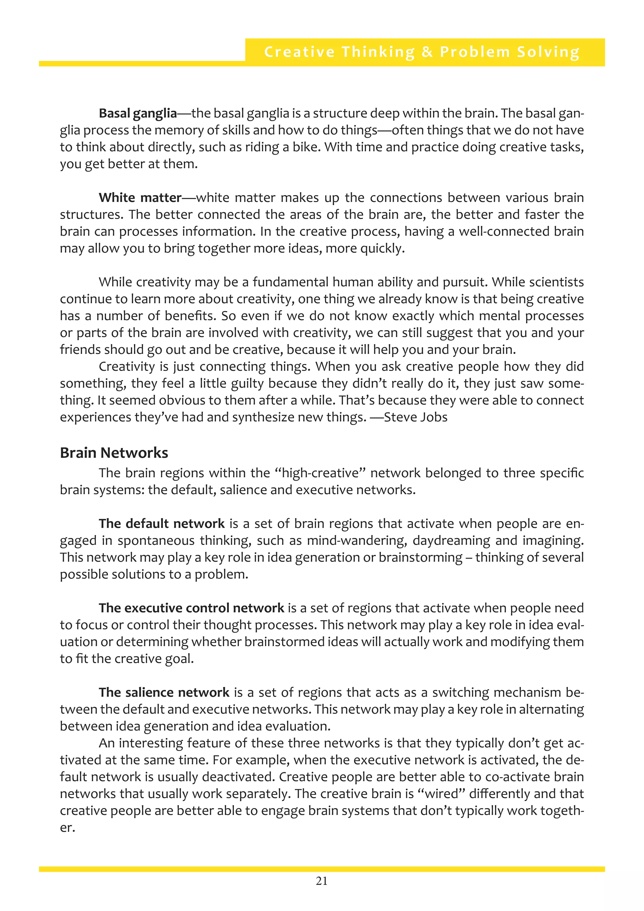 creative thinking & problem solving | PDF