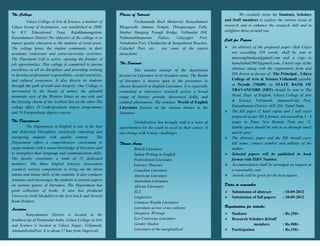 Udaya college Seminar brochure | PDF | Professional School | Postgraduate Education