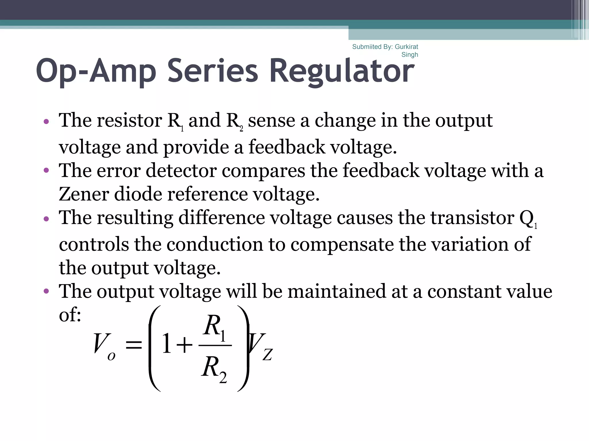 Voltage Regulators ppt | PPT