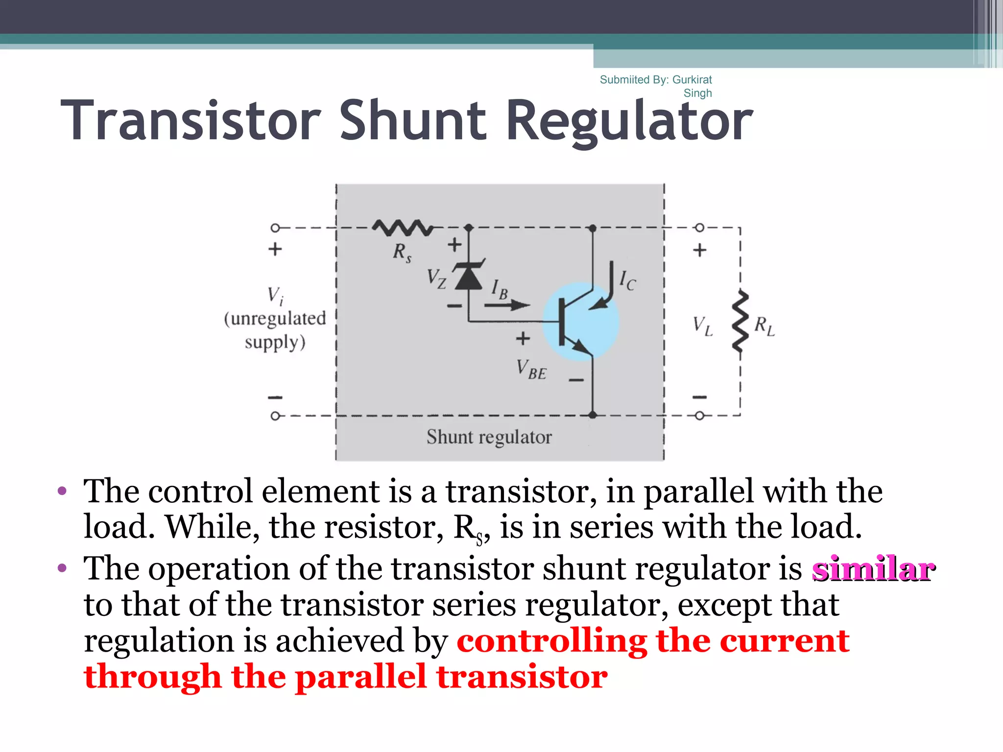 Voltage Regulators ppt | PPT