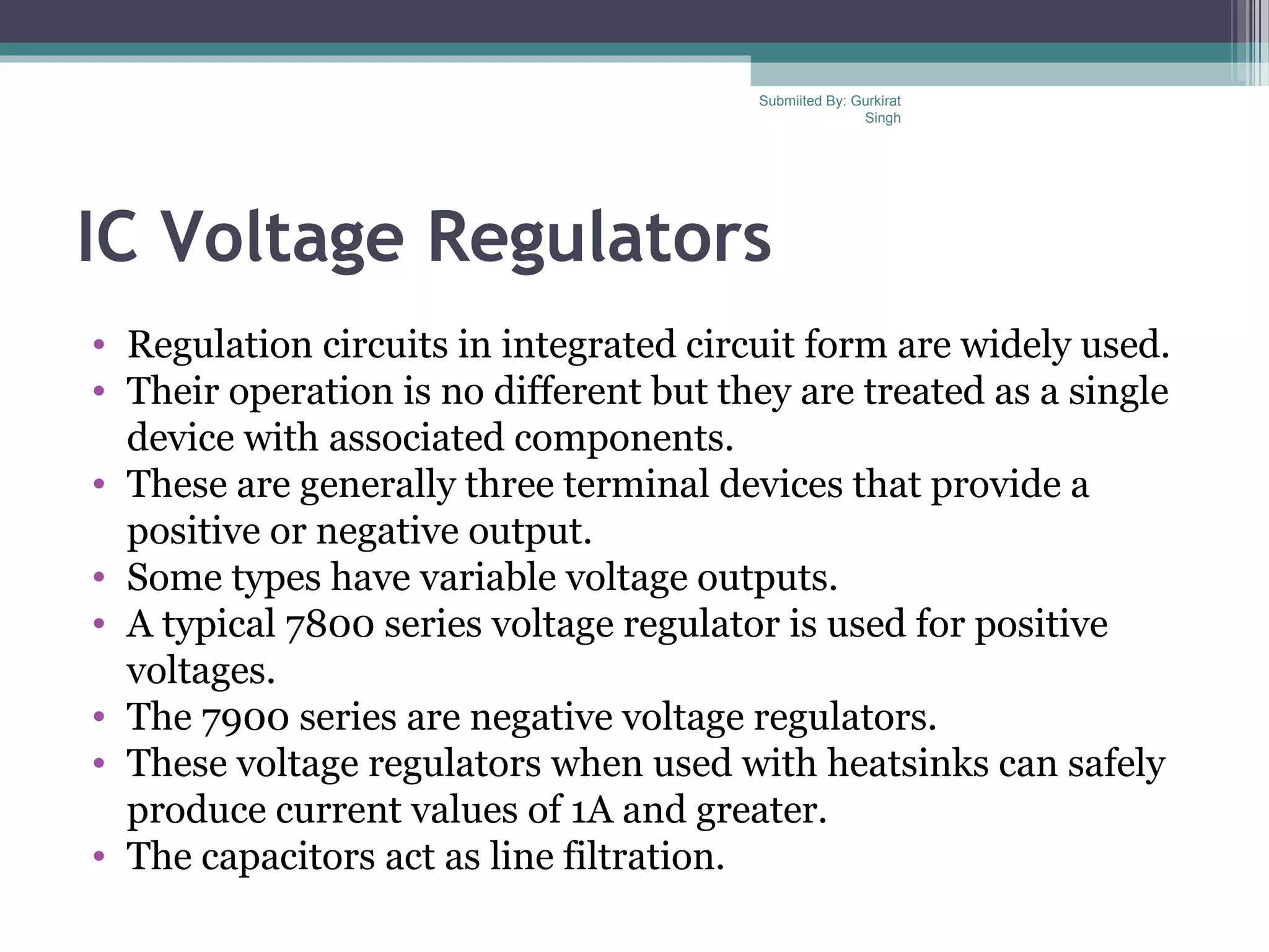 Voltage Regulators ppt | PPT