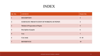 Preparation, Identification and Analysis of Drug (Pepsin) of natural ...