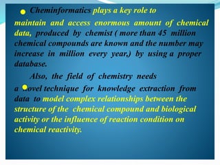 cheminformatics | PPTX