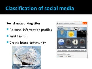 Seminar classifying social media | PPT