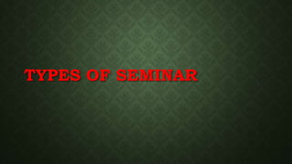 Seminar, clinical evaluation | PPTX