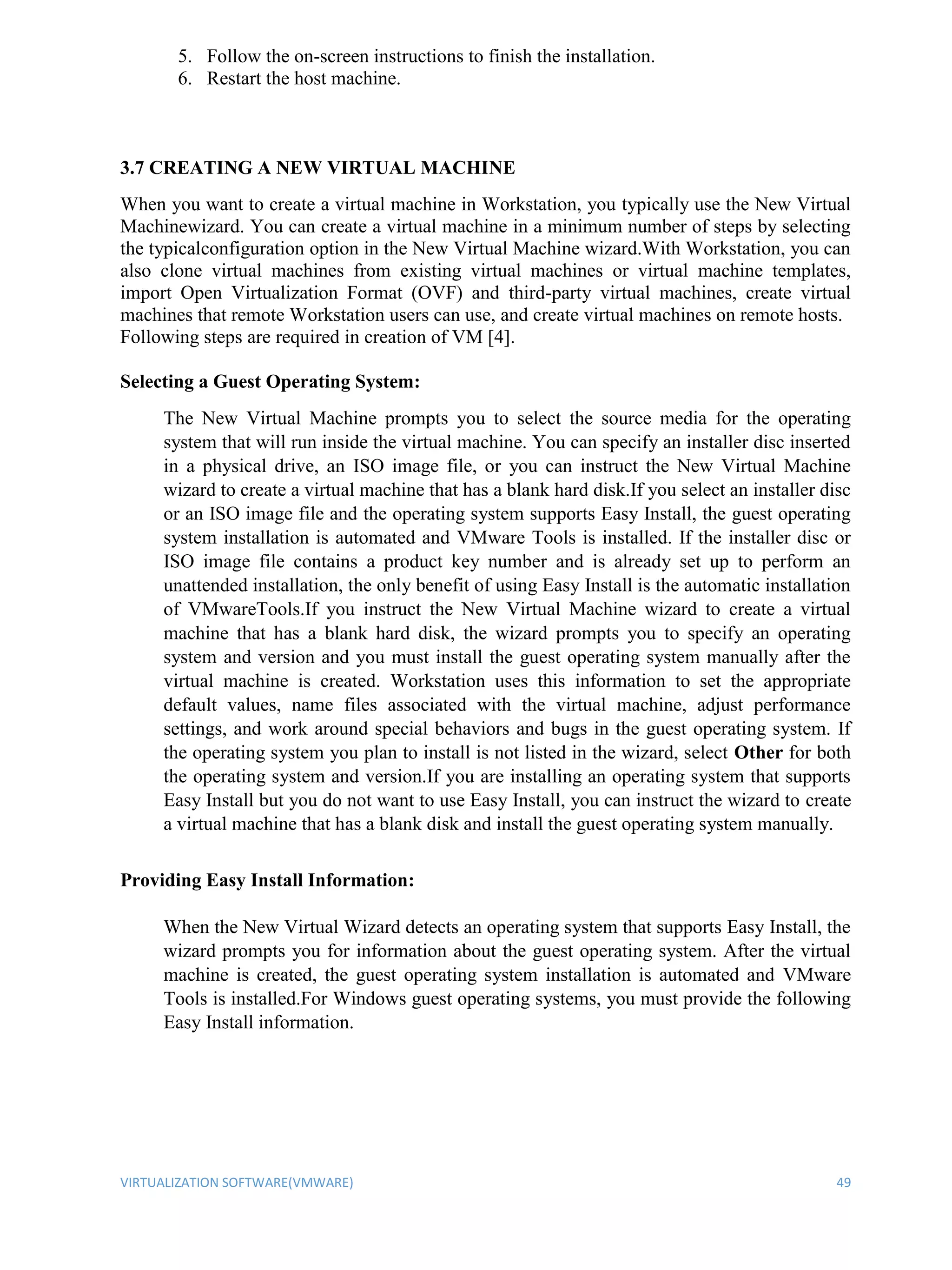 Virtualization Using Vmware Workstation And Cloud Computing Docx