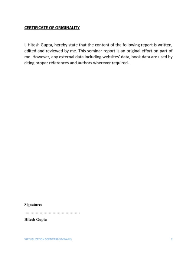 Virtualization Using Vmware Workstation And Cloud Computing Docx