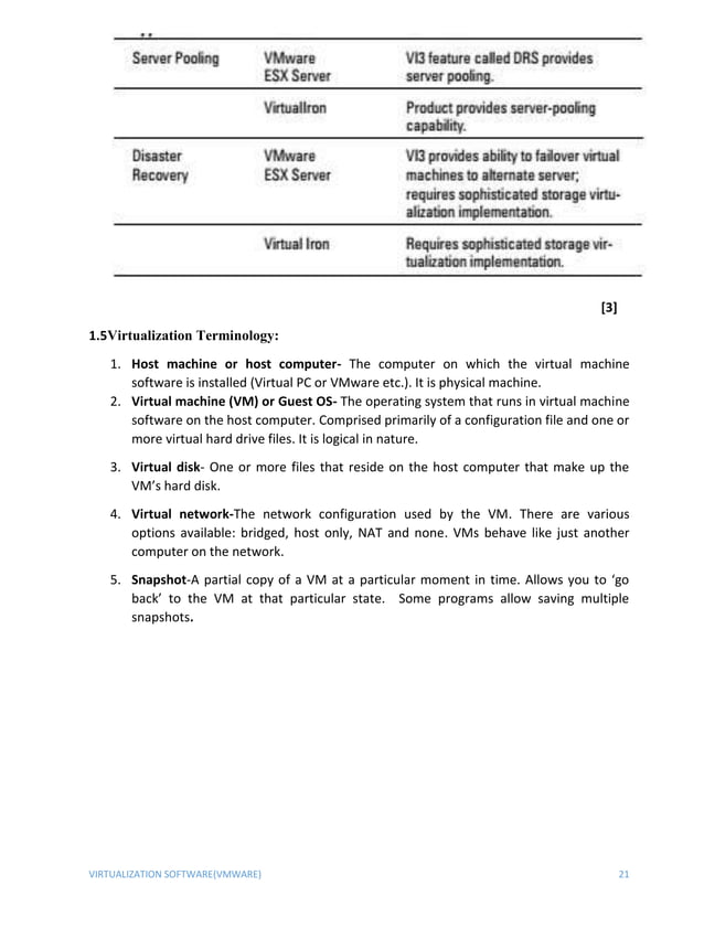 Virtualization Using Vmware Workstation And Cloud Computing Docx