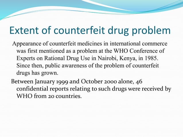 Counterfeit medicines | PPTX