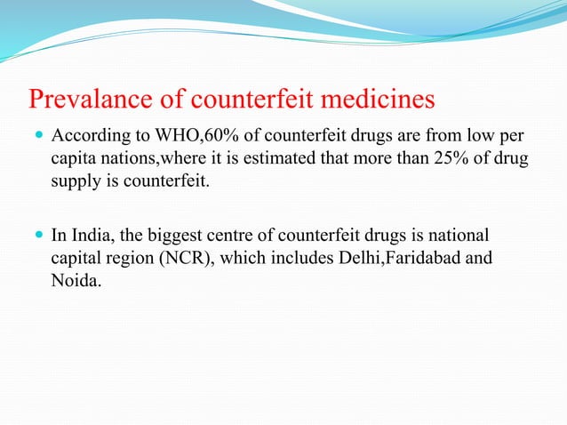 Counterfeit medicines | PPTX