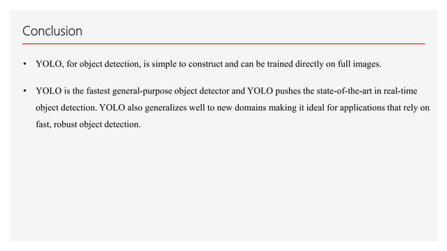 SEMINAR COURSE PRESENTATION on YOLO algorithm for object detection ...