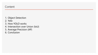 SEMINAR COURSE PRESENTATION on YOLO algorithm for object detection ...