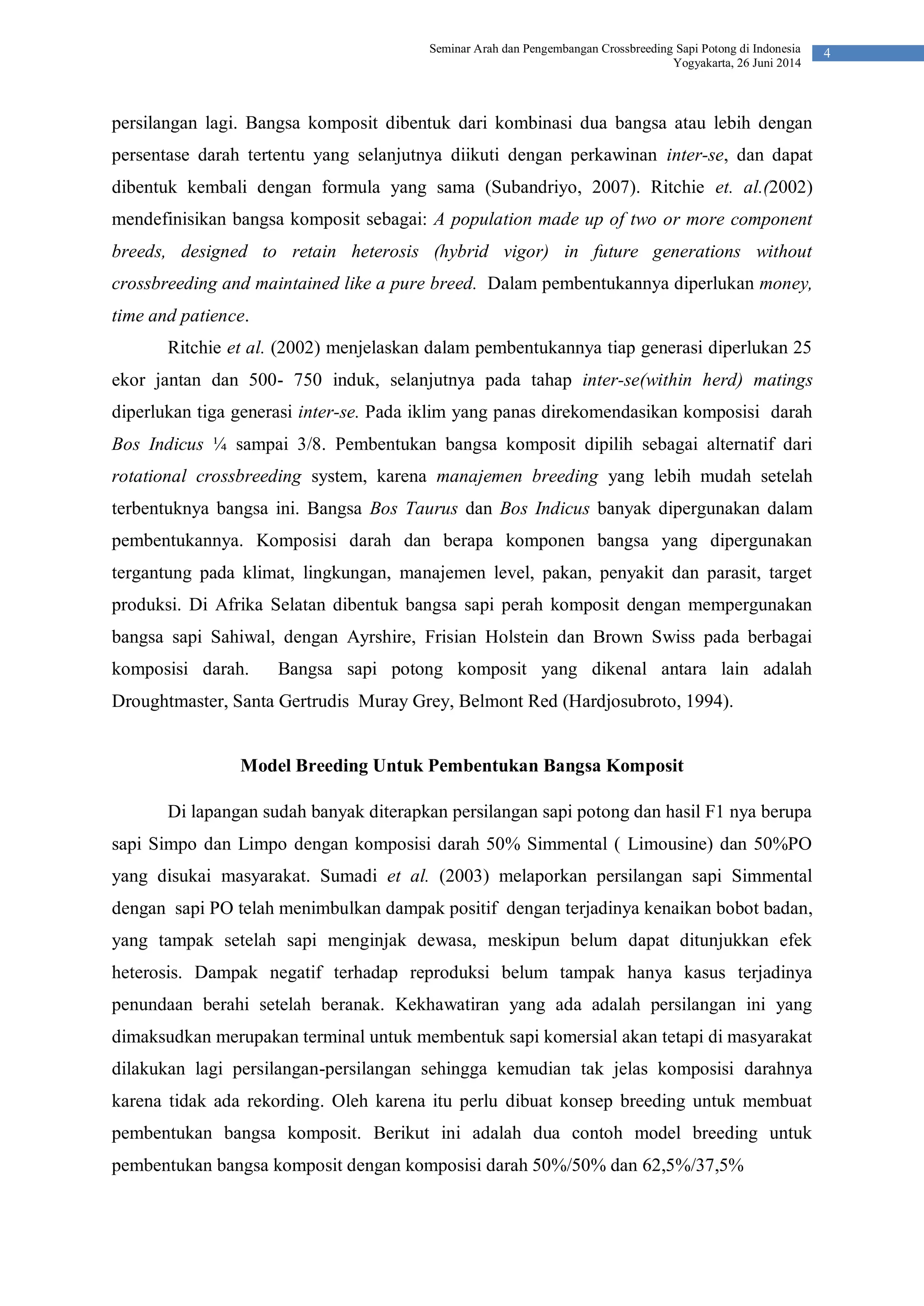 Seminar crossbreeding 26 juni tety hartatik (final) | PDF