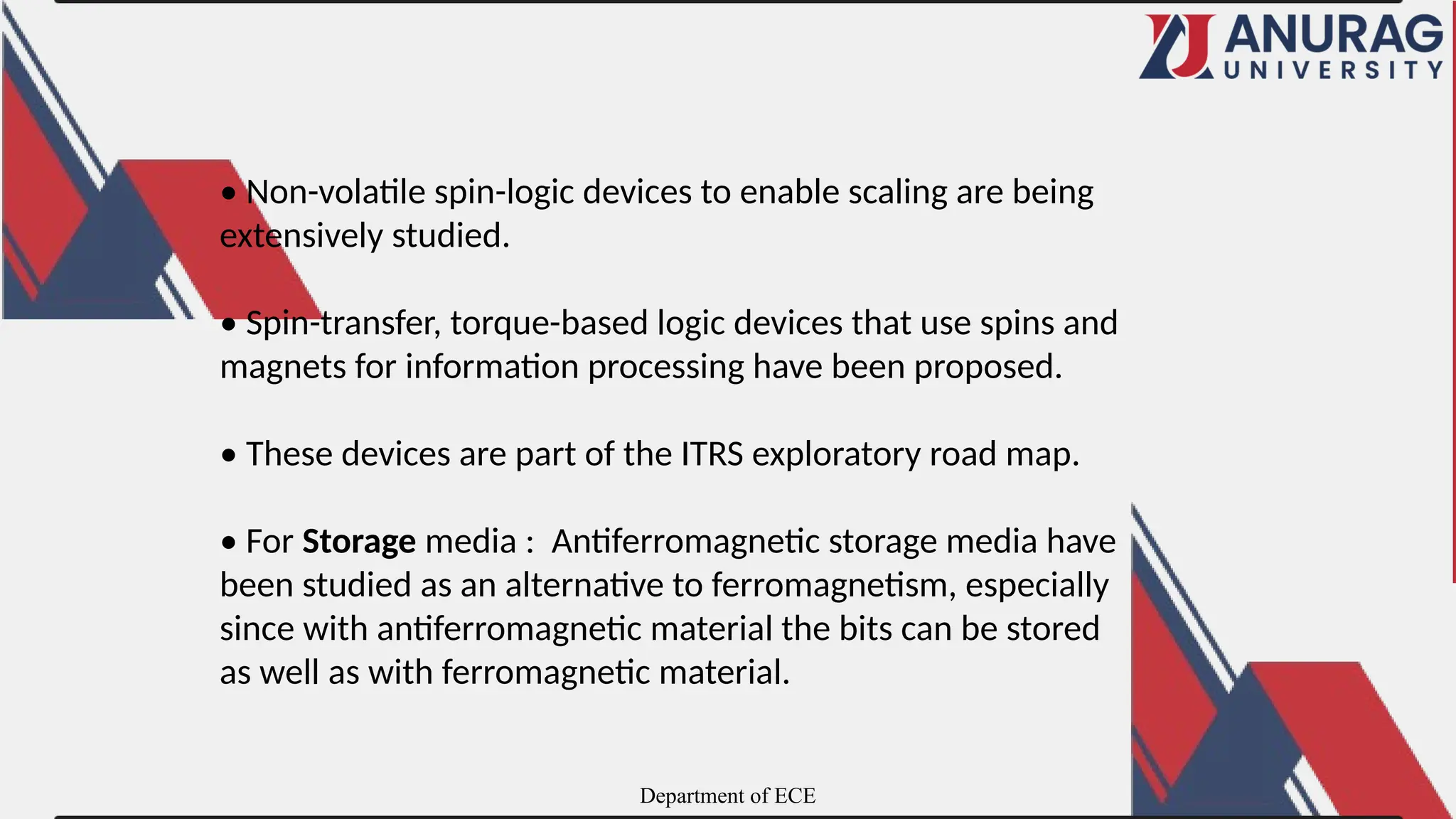 Seminar D49 Pptx Its About Spintronics Pptx