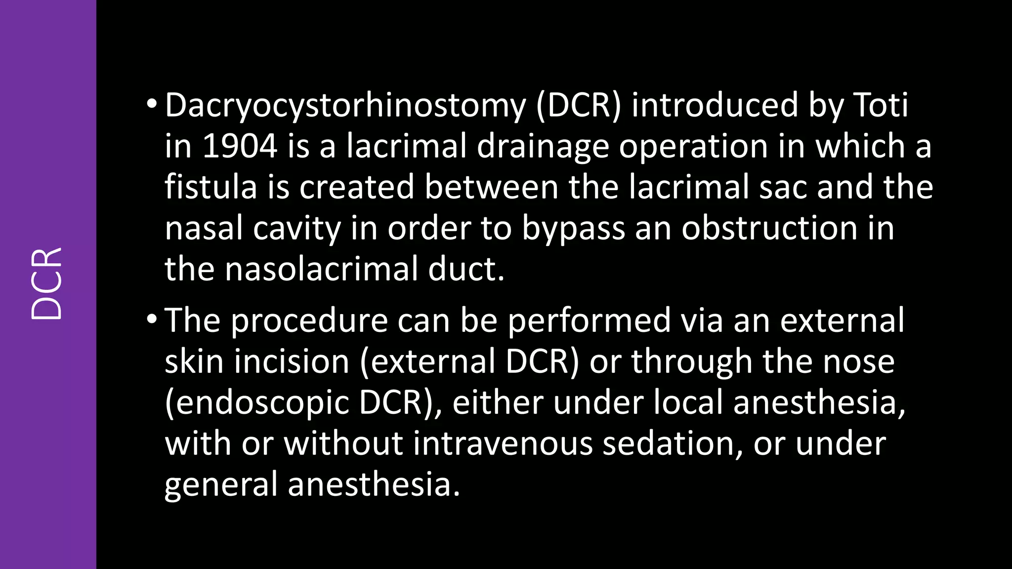 Dacrocystitis: Diagnosis and Management | PPTX