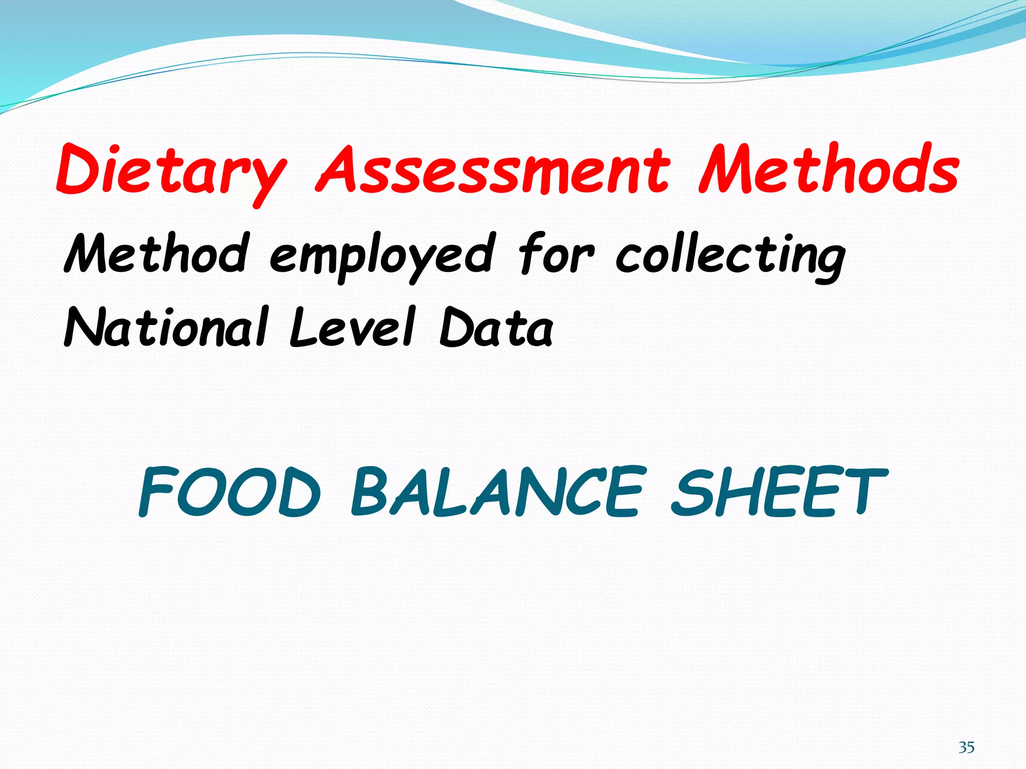 DIETARY ASSESSMENT SEMINAR | PPTX