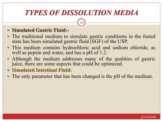 Seminar on Dissolution Media | PPTX
