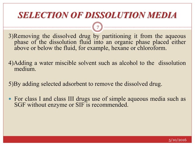 Seminar on Dissolution Media | PPTX