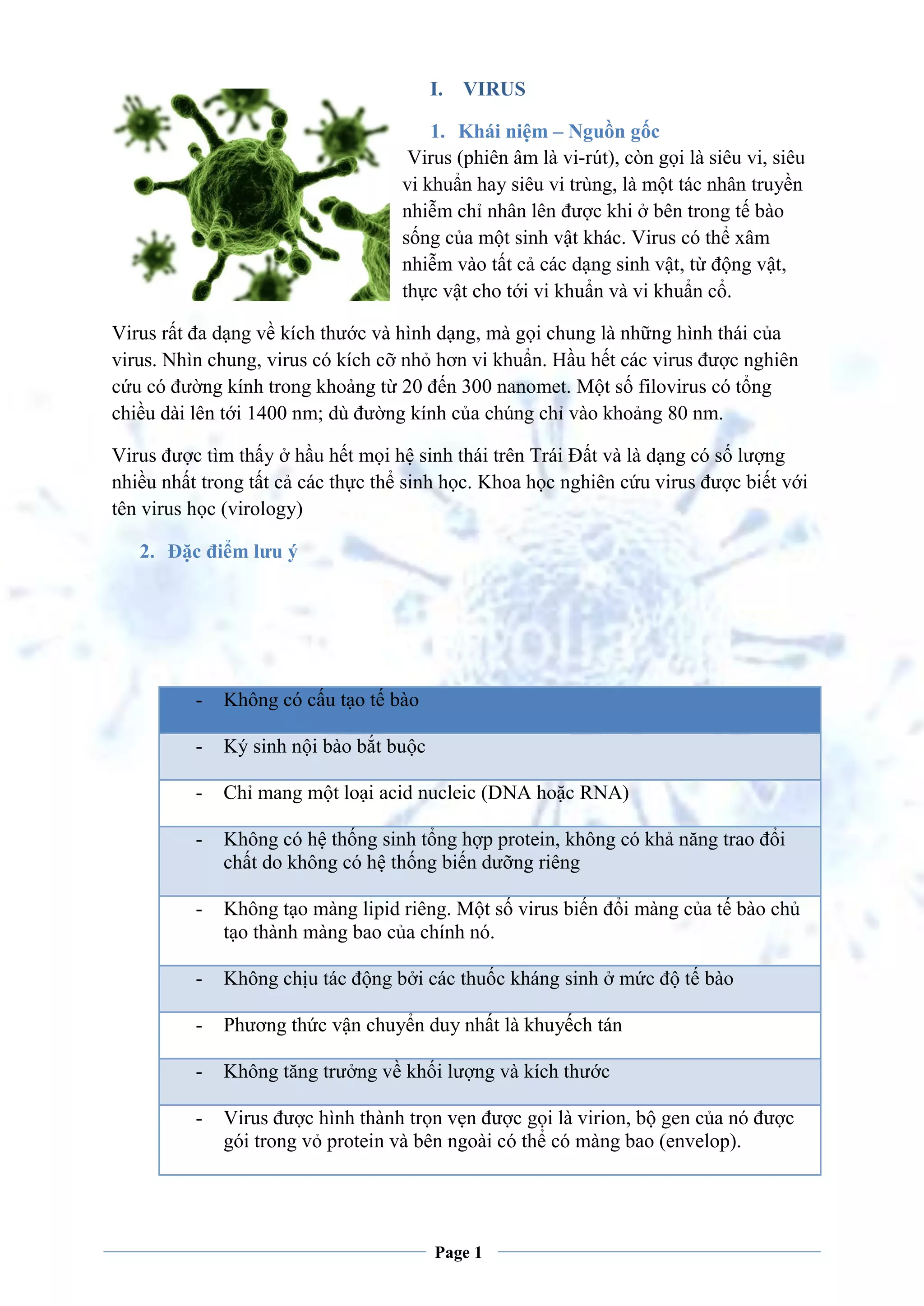 Seminar di truyền học virus word | PDF