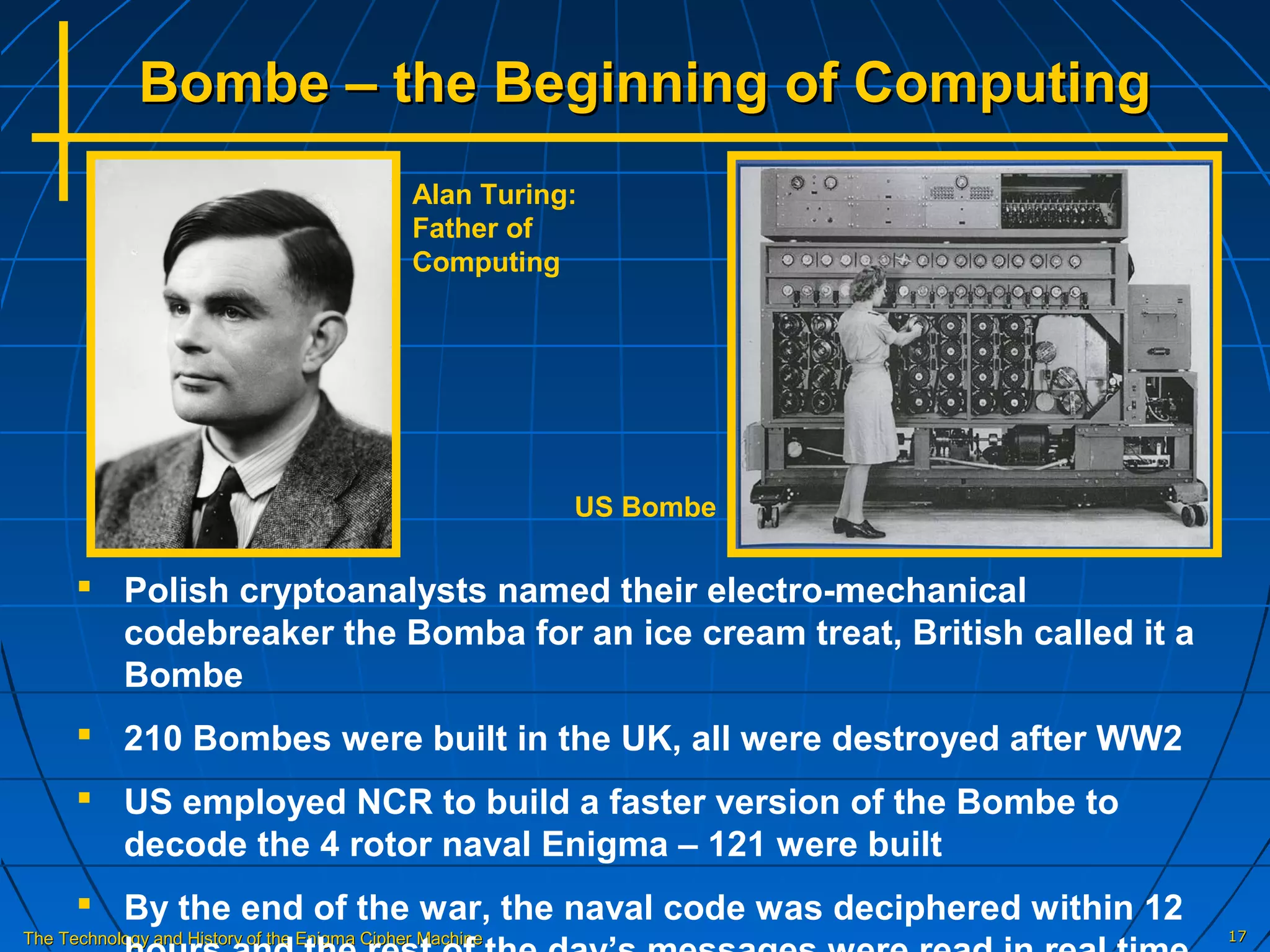 enigma cipher machine | PPT