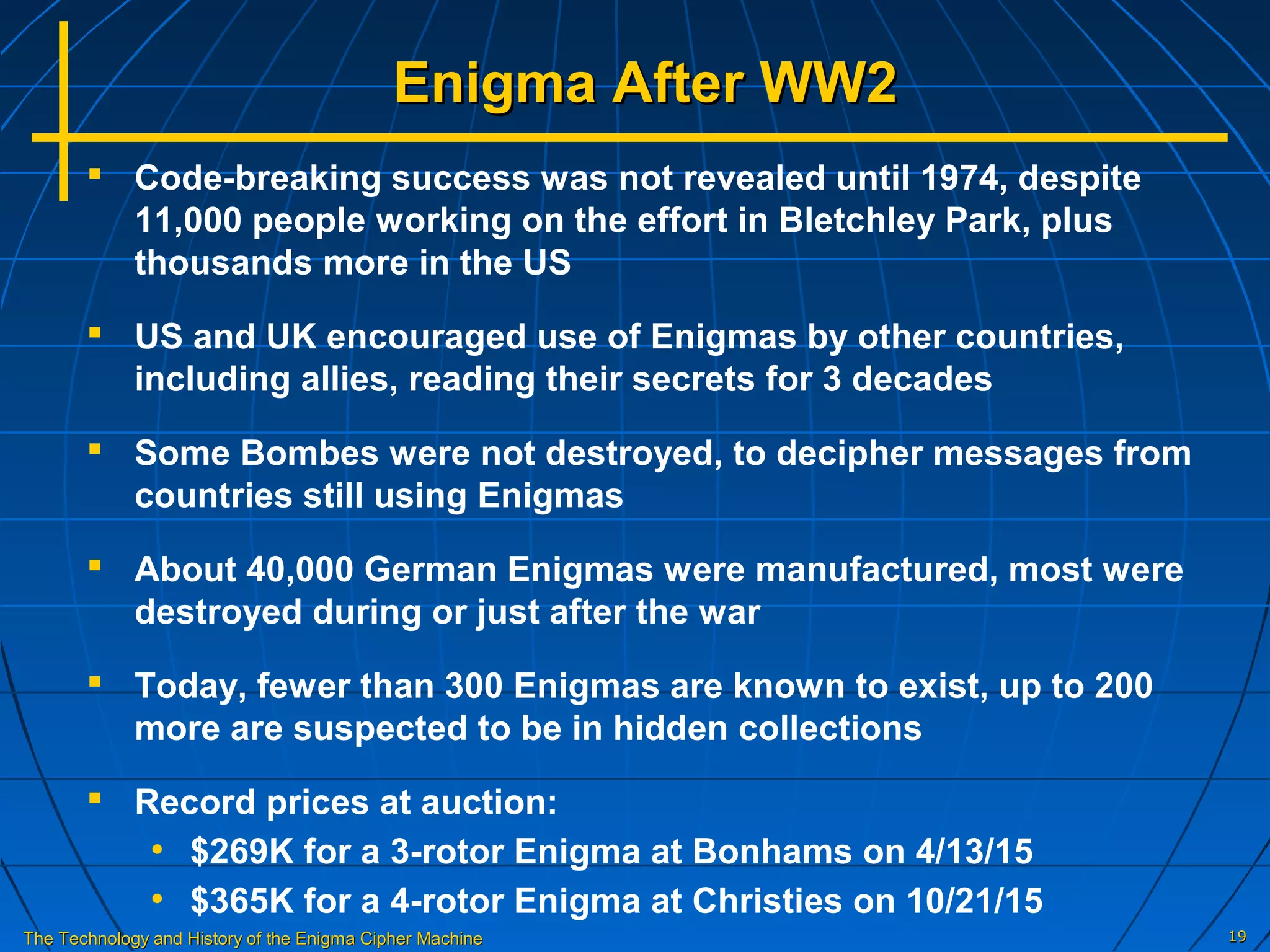 enigma cipher machine | PPT