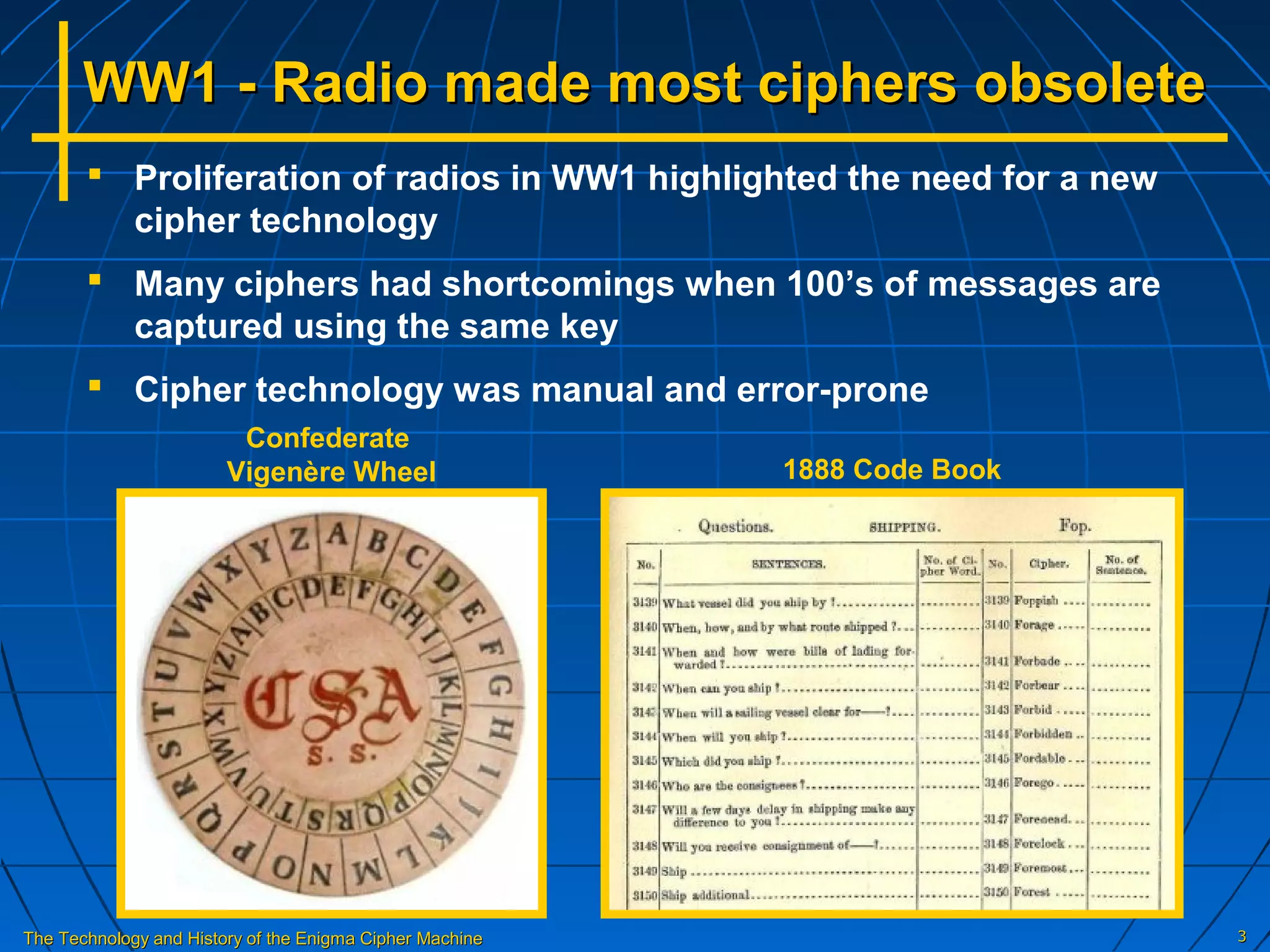 enigma cipher machine | PPT