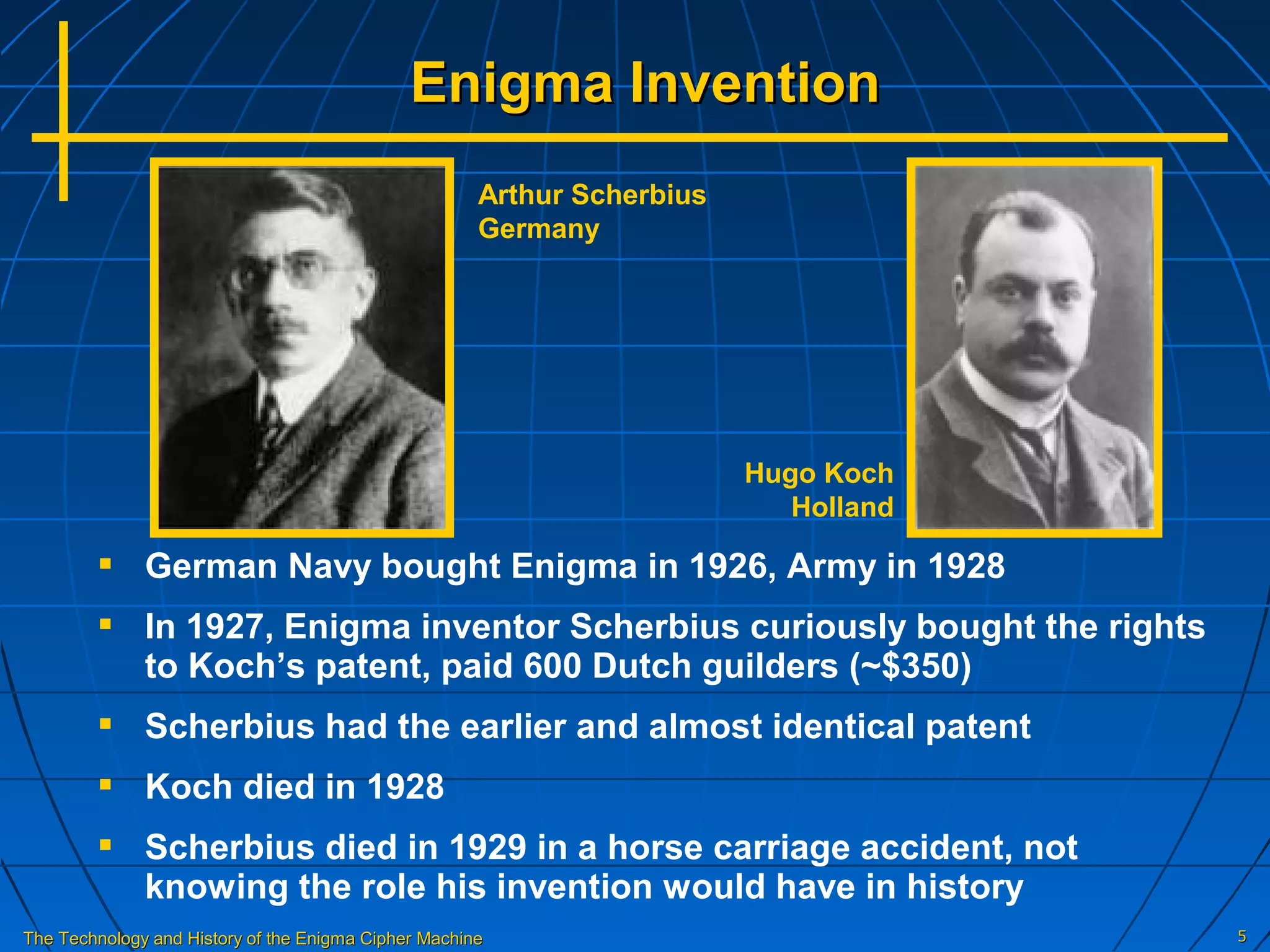 enigma cipher machine | PPT