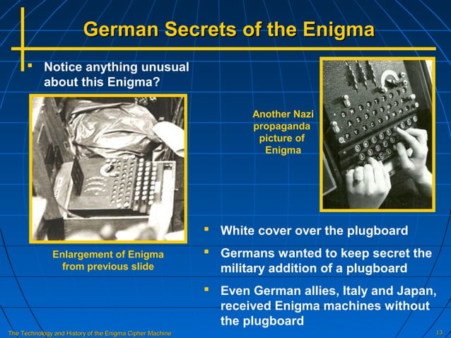 enigma cipher machine | PPT | Death, Injury, or Military Conflict ...