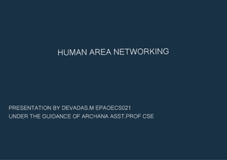 Human area network | PPT