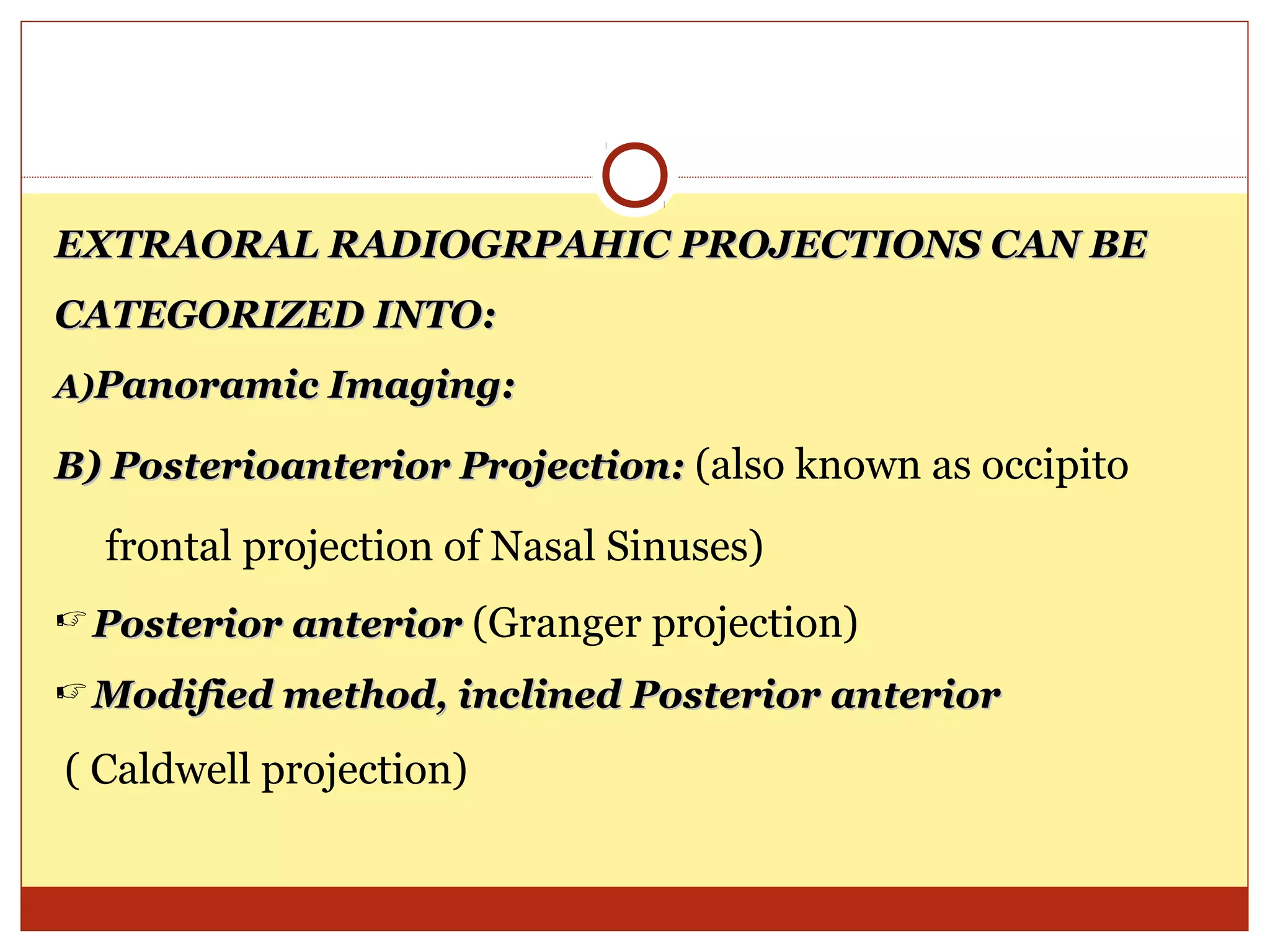 Seminar extra oral radiograph | PPT