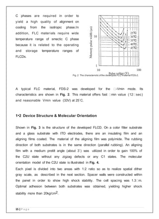 Seminar file(ferroelectric liquid crystal display) | DOCX | Consumer ...