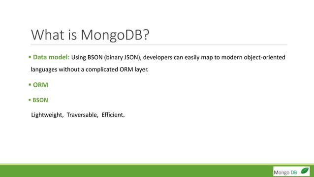 MongoDB | PPTX