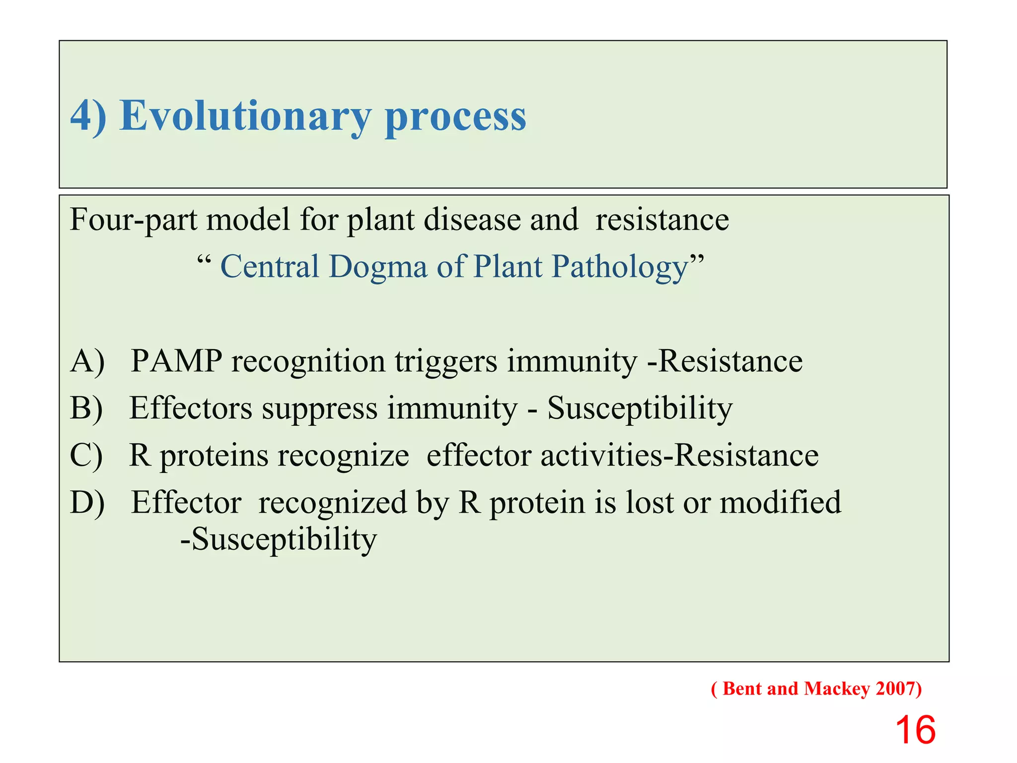 ROLE OF PATHOGEN DERIVED EFFECTOR PROTEINS IN PLANT DISEASE AND ...