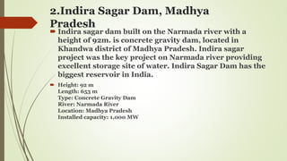 TYPES OF DAM & TOP 10 INDIAN DAMS | PPTX