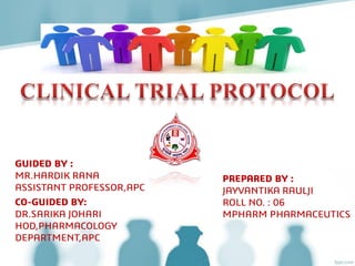CLINICAL TRIAL PROTOCOL | PDF