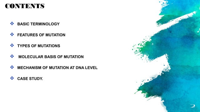 Molecular Basis of Mutation | PPT | Chemistry | Science