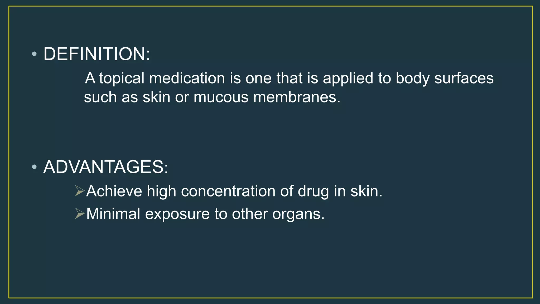 topical therapy in dermatology | PPTX