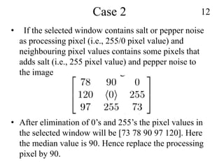 Removal of Salt and Pepper Noise in images | PPTX