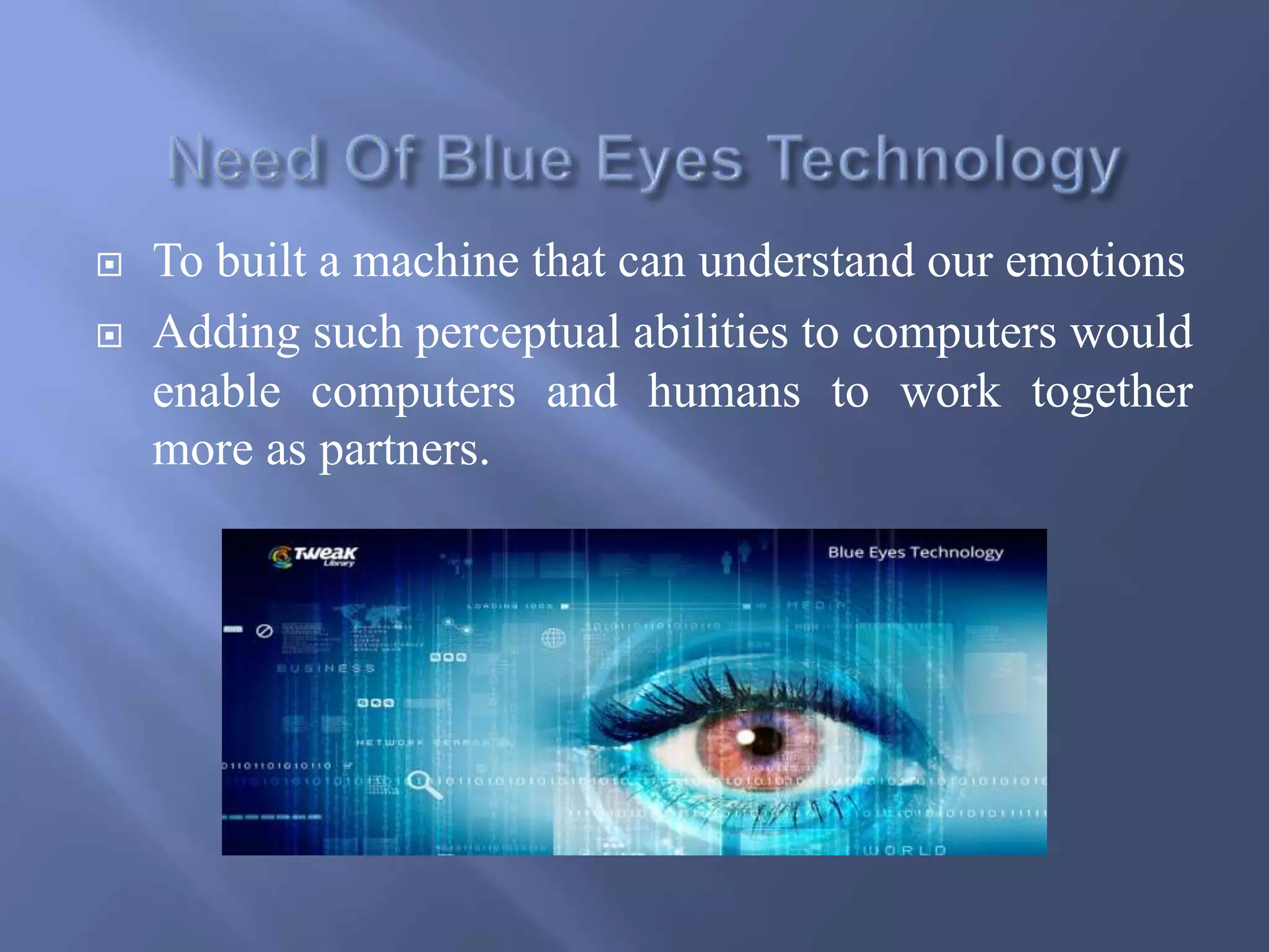 Blue Eyes Technology - Power Point Presentation | PPTX